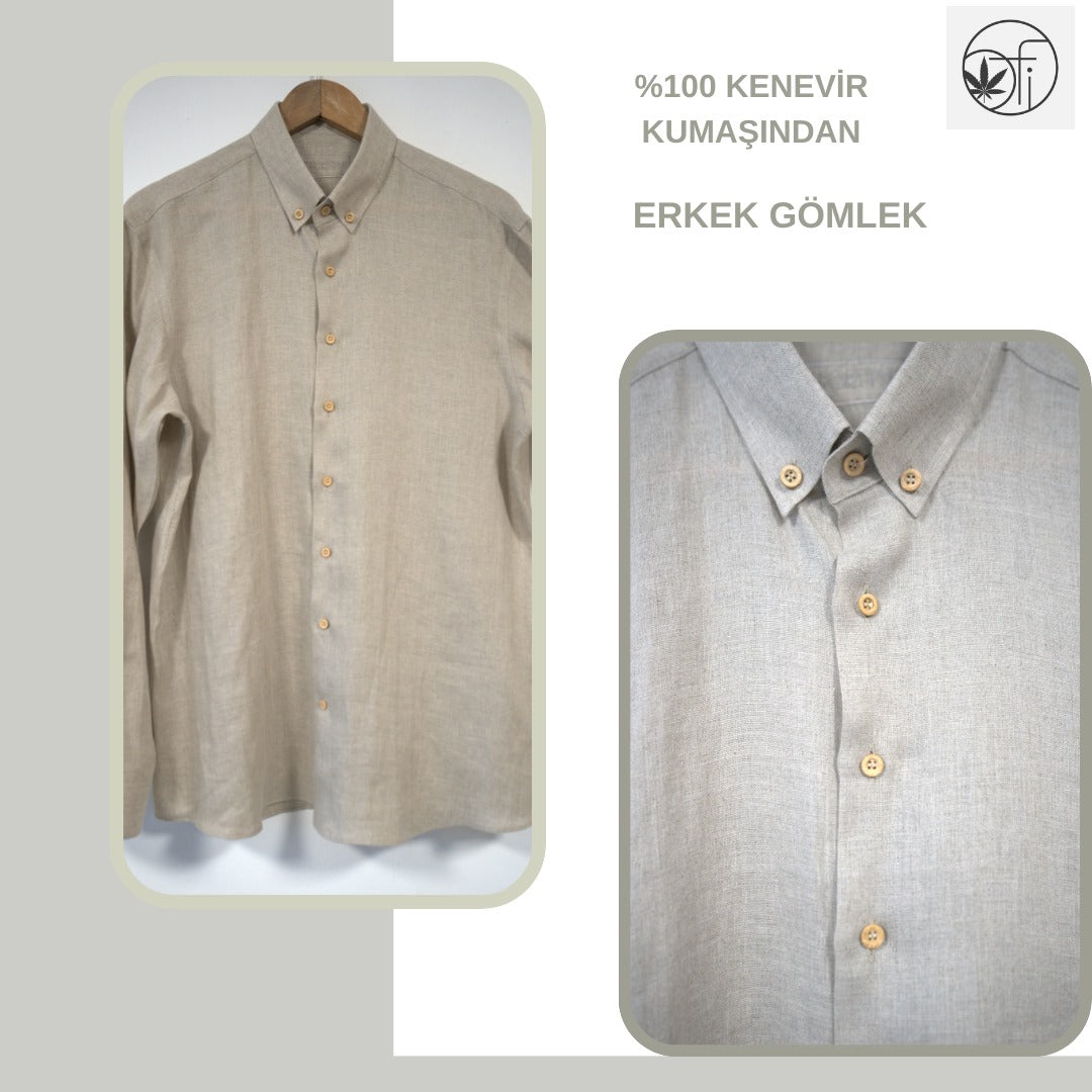 Fortiko Doğal Kenevir Kumaşı Erkek Gömlek – fortiko.com.tr